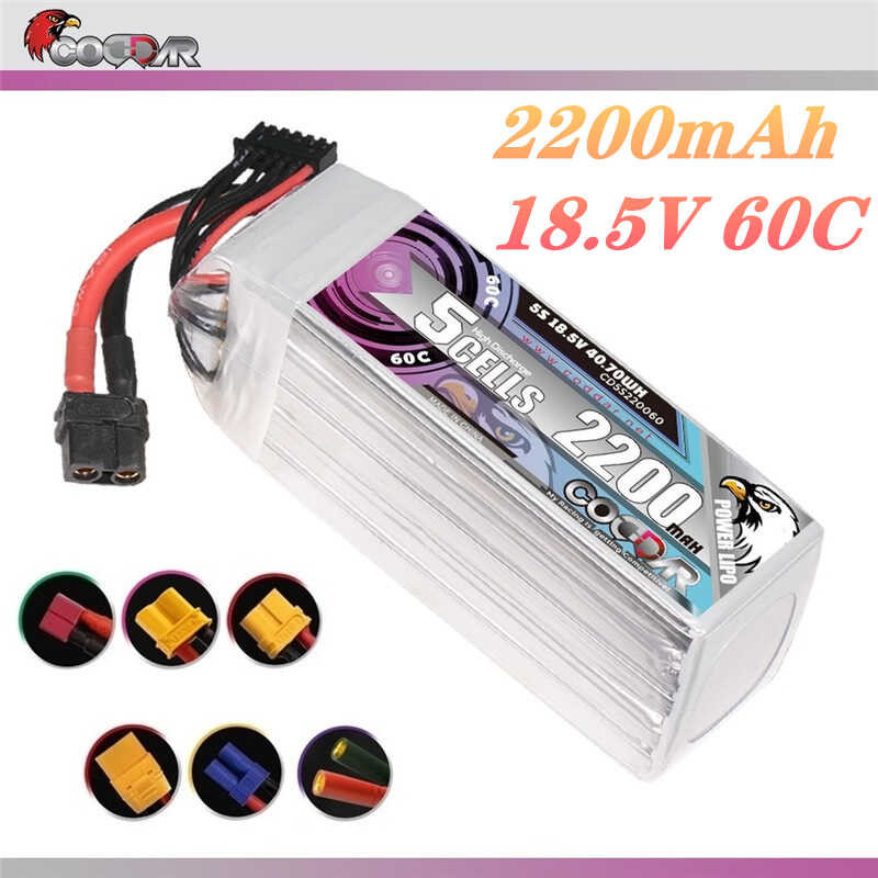 CODDAR 2200mAh 5S 60C 18.5V RC EPP Plane Glider Airplane HobbyZone Air ...