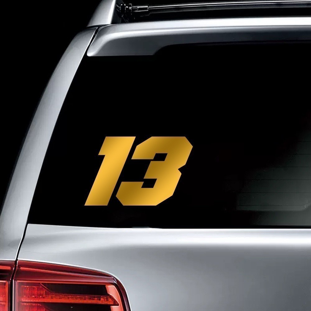 JDM 13 Number Decal Reflective Motorcycle vario decals stic Decor ...