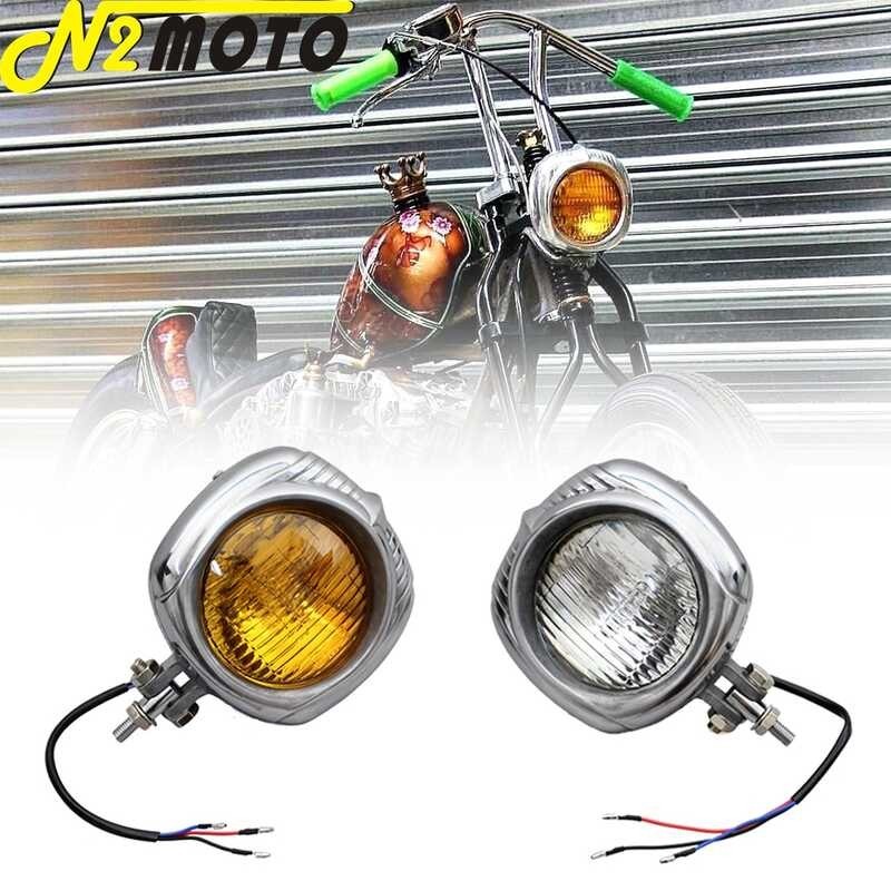 5" Sealed Beam Electroline Vintage Retro Headlight For Harley Dyna ...