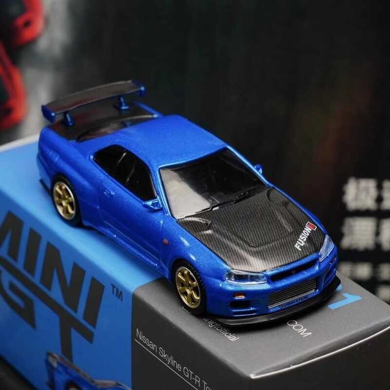 Mini GT1: 64 #531 Nissan Skyline Skyline GT-R R34 Alloy Car Model ...