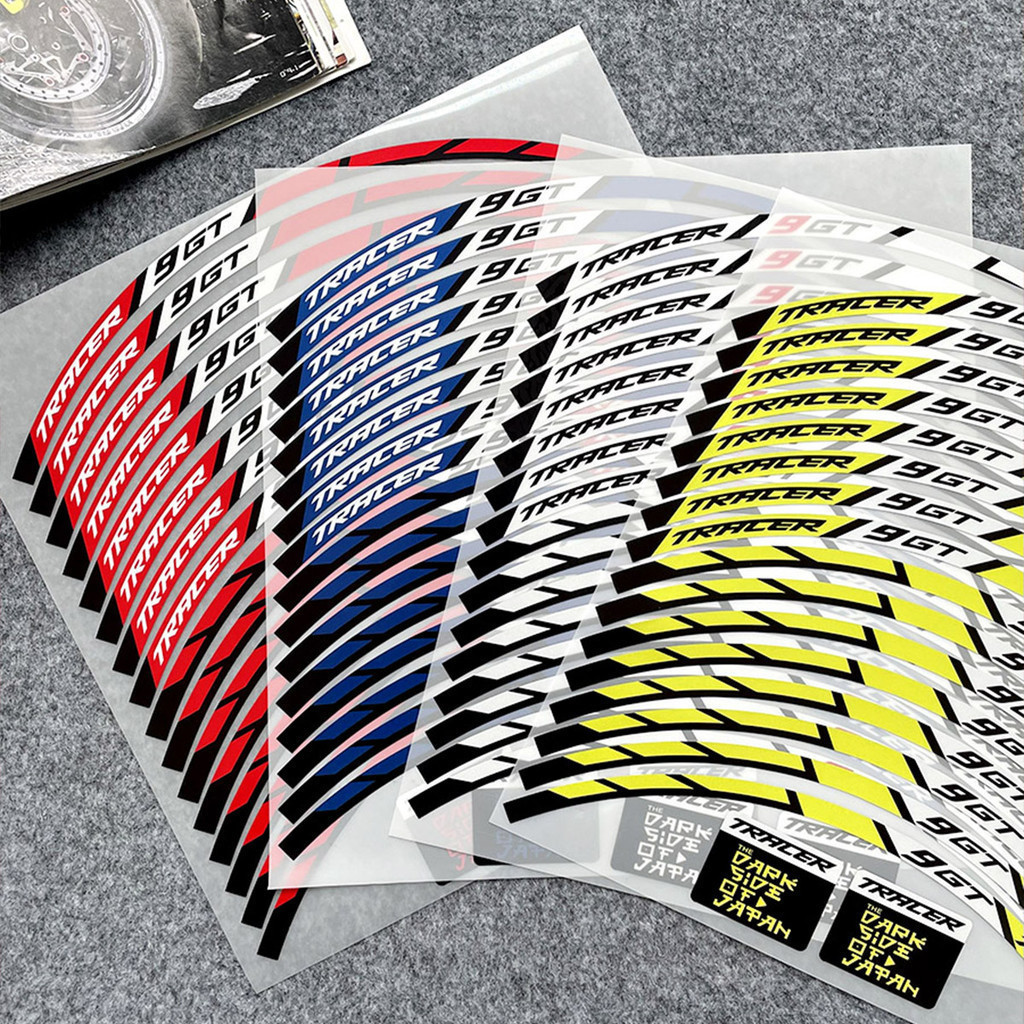 YAMAHA Tracer 9GT Reflective Wheel Hub Stickers Tracer Waterproof Rim ...