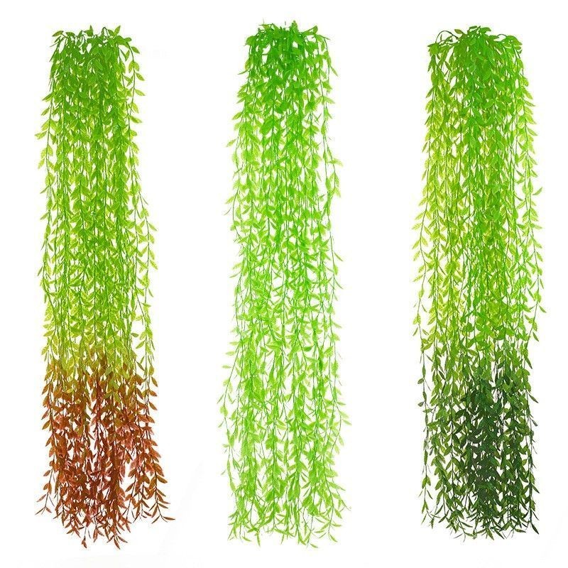 5Pcs Planta Artificial Plants Tropical Willow Leaf Leaves New Time ...