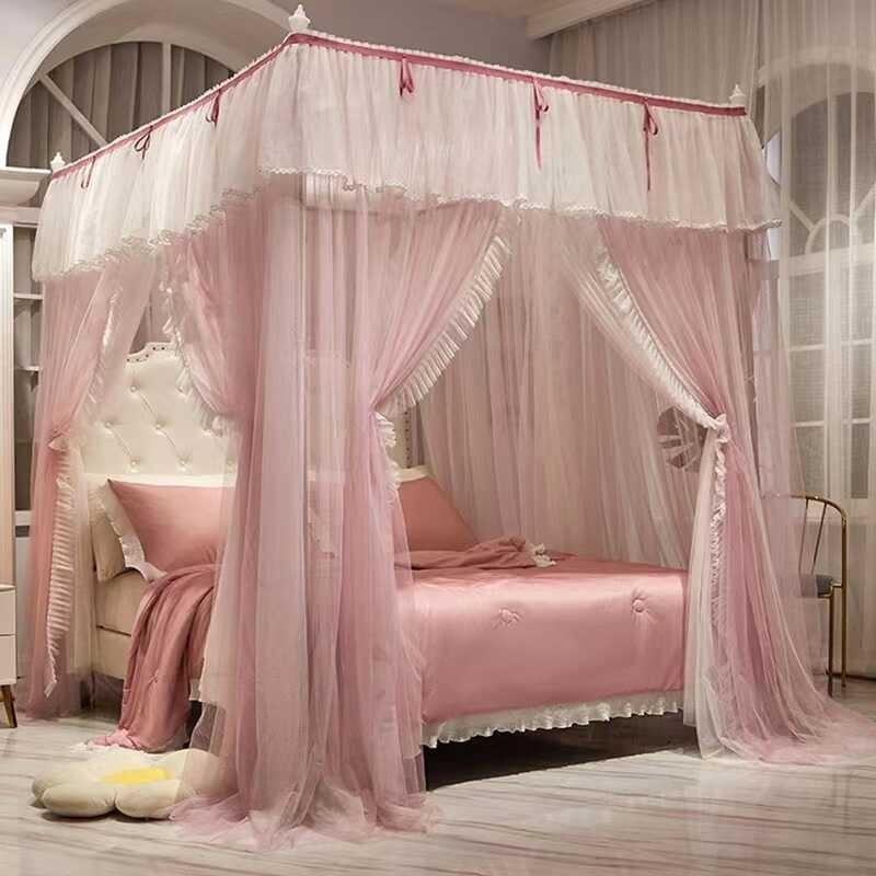 Advanced double-layer mosquito net, magandang pink mosquito net ...