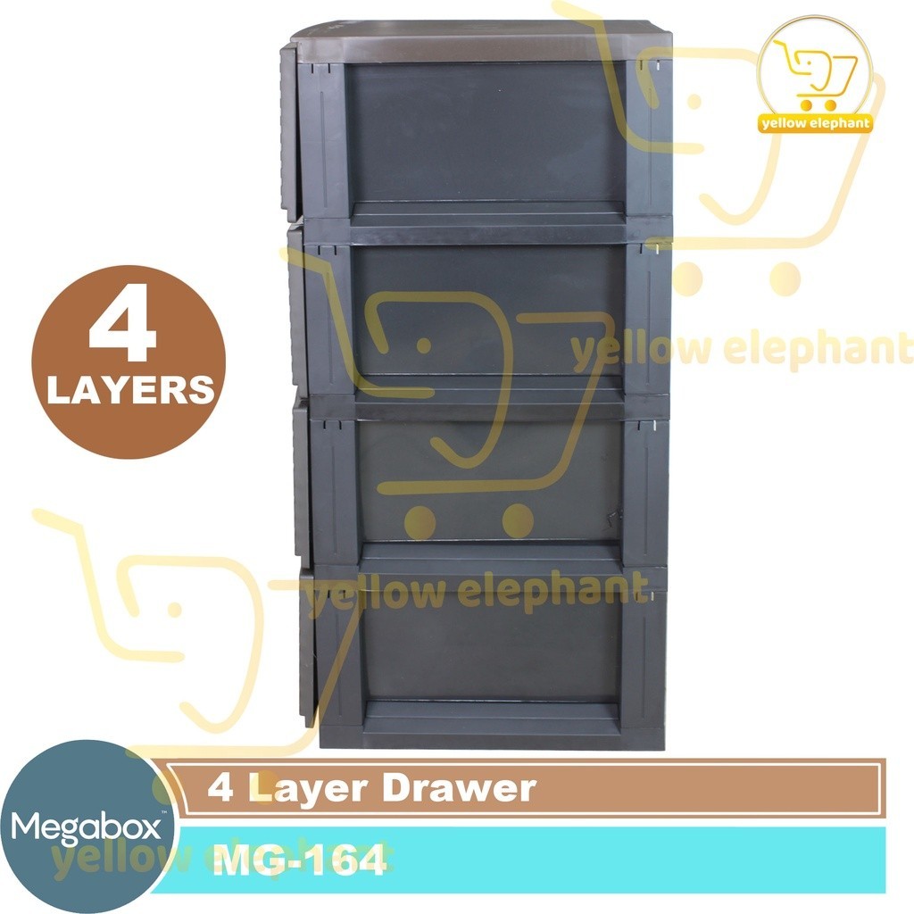 Megabox MG-164 (4 Layers Slim Drawer Boho Series ) | Shopee Philippines