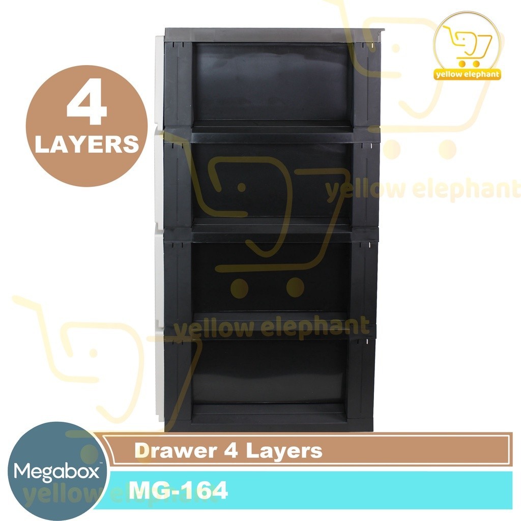 Megabox MG-164 (4 Layers Slim Drawer Boho Series ) | Shopee Philippines