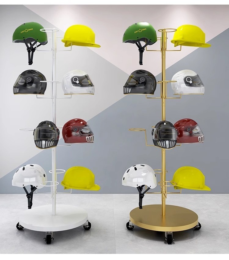 Adjustable Helmet Display Rack Hat Hard Hat Placement Rack Home ...