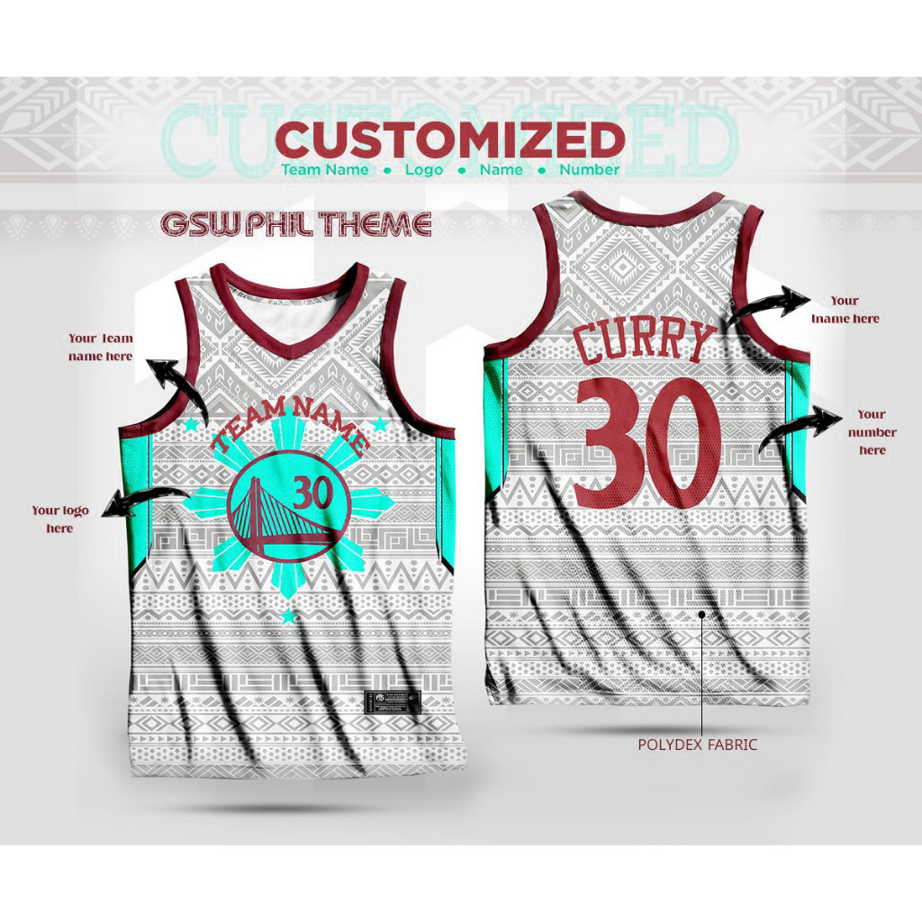 GSW PHIL THEME FR CONCEPT Basketball sando and Short for Adult and Kids ...