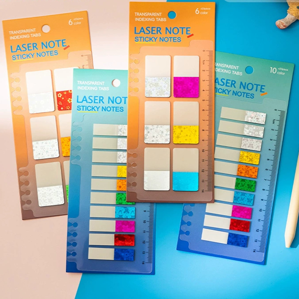 120/200 Sheets Shining Indicator Index Stickers Classified Label ...