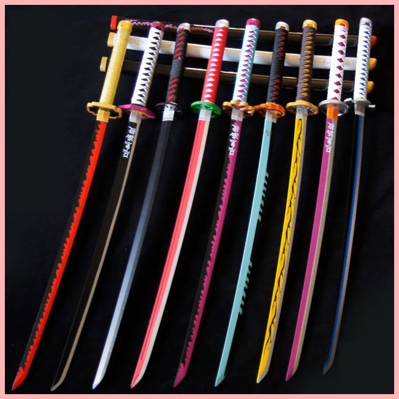 ๑ ☑ ♞Demon Slayer One Piece Zoro Sword Anime Cosplay Sword Katana ...