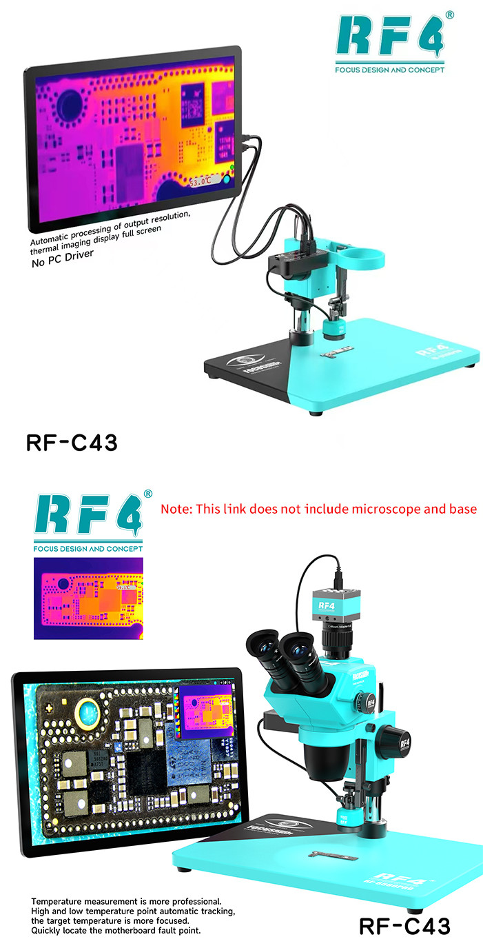 RF4 RF-C43 Infrared Thermal Imager For Mobile Phone Motherboard Checking Thermal Imaging Fault ...