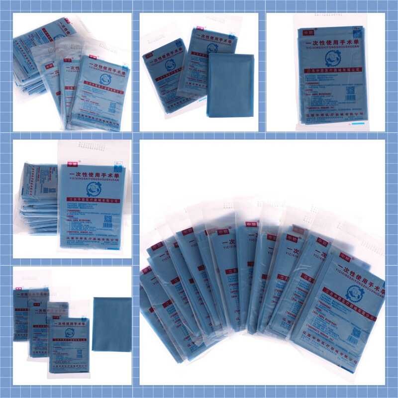 Surgical 40Pcs Disposable Drapes Surgical Sheet Blue Surgical Towel Non ...