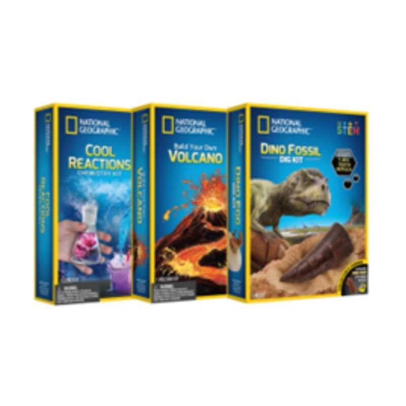 Nat Geo Science Kit - Volcano + Cool Chem + Dino Kit Bundle | Shopee ...