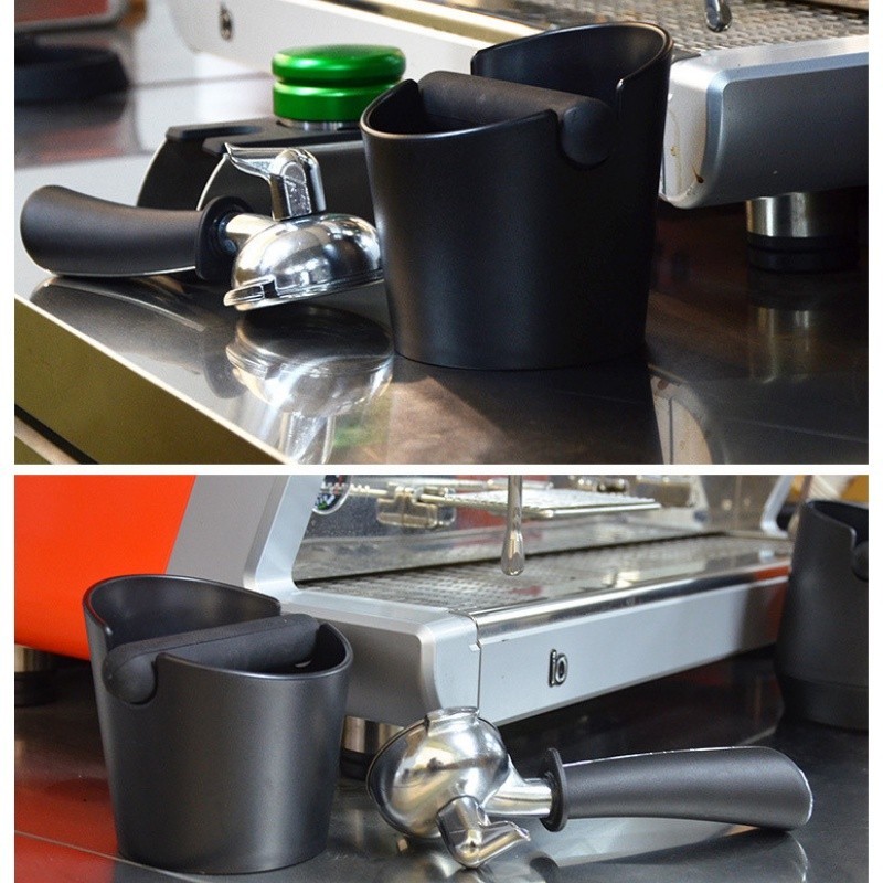 304 Stainless Steel Espresso Knock Box, Anti-Slip Coffee Grind Dump Bin ...