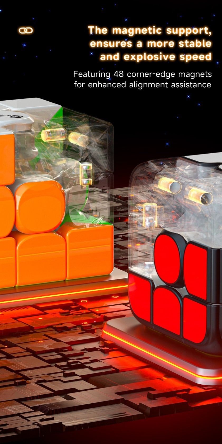 QiYi Cube SC Smart Cube 3x3 Magnetic Cube Speed Cube Intelligent ...