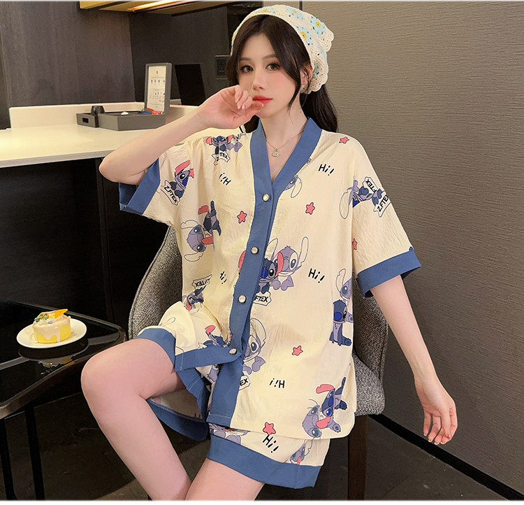M-5XL Plus size Pajama Terno for Women Cotton Pajamas Set Summer ...