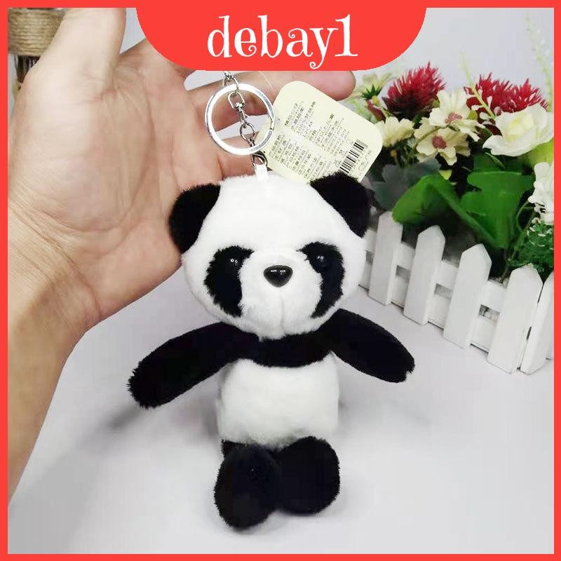Panda Cute Plush Keychain Pendant Soft Short Velvet Animal Stuffed ...