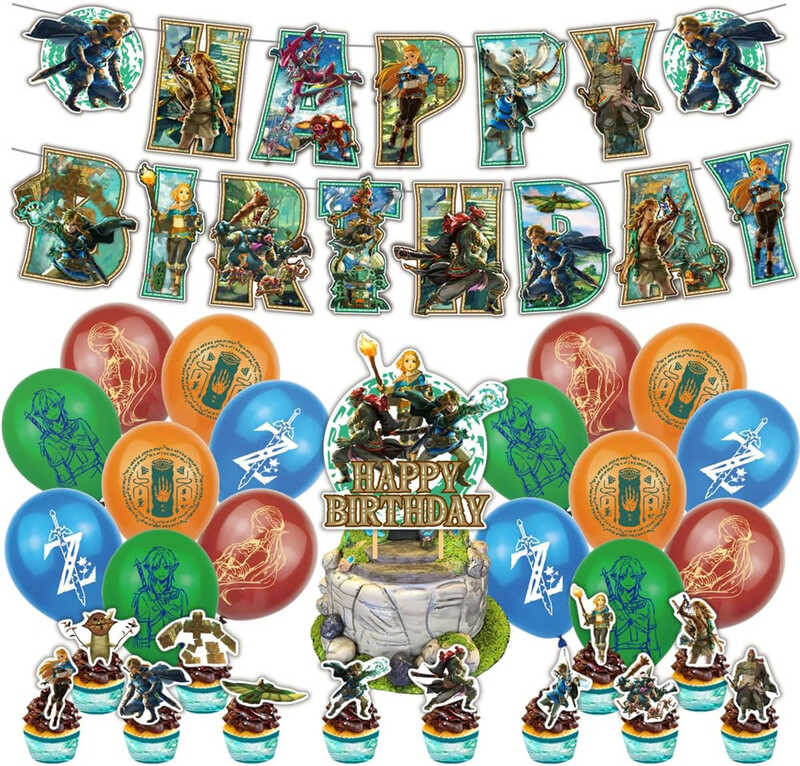 LY Birthday Party Plies For Zelda Includes Birthday Banner - Cake ...
