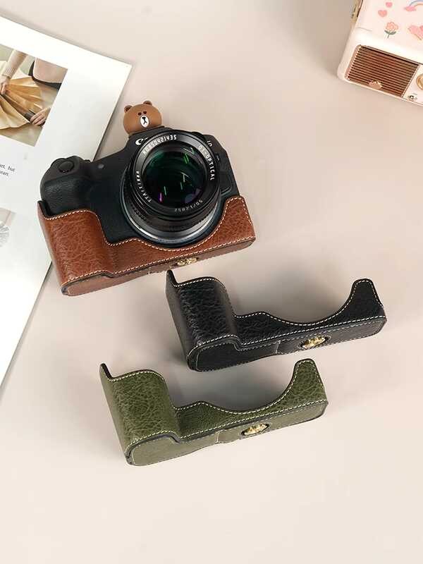 Magkasya para sa Canon EOS R8 camera protective case RP leather base r8 ...