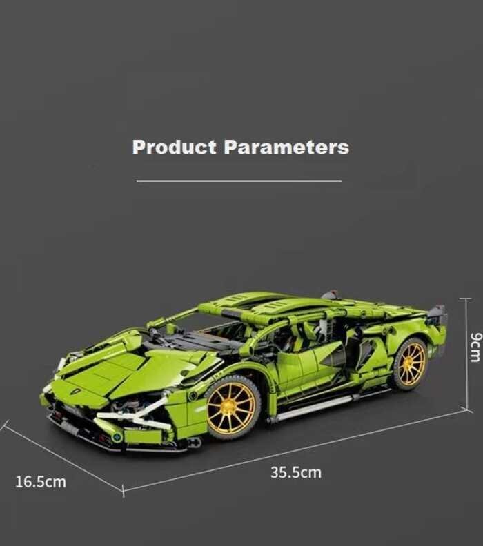 Technic Compatible Set Lamborghini Building Blocks Car Big Size Model ...