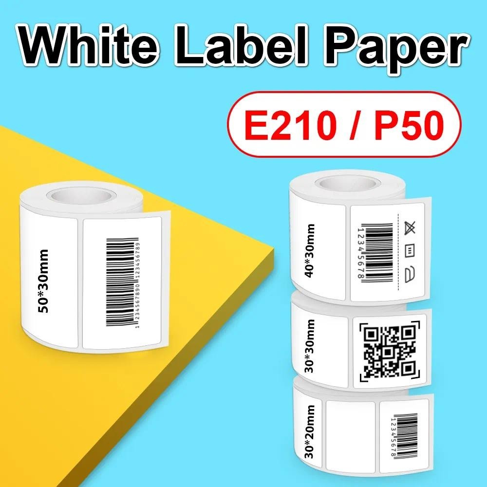 50*80mm E210 P50 Phomemo M110 Label Paper Sticker for E210 P50 Phomemo ...