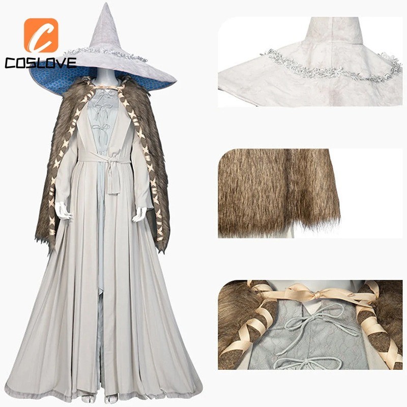 Anime Game Elden Ring Rani Cosplay Full Set Costume Long Skirt Light ...