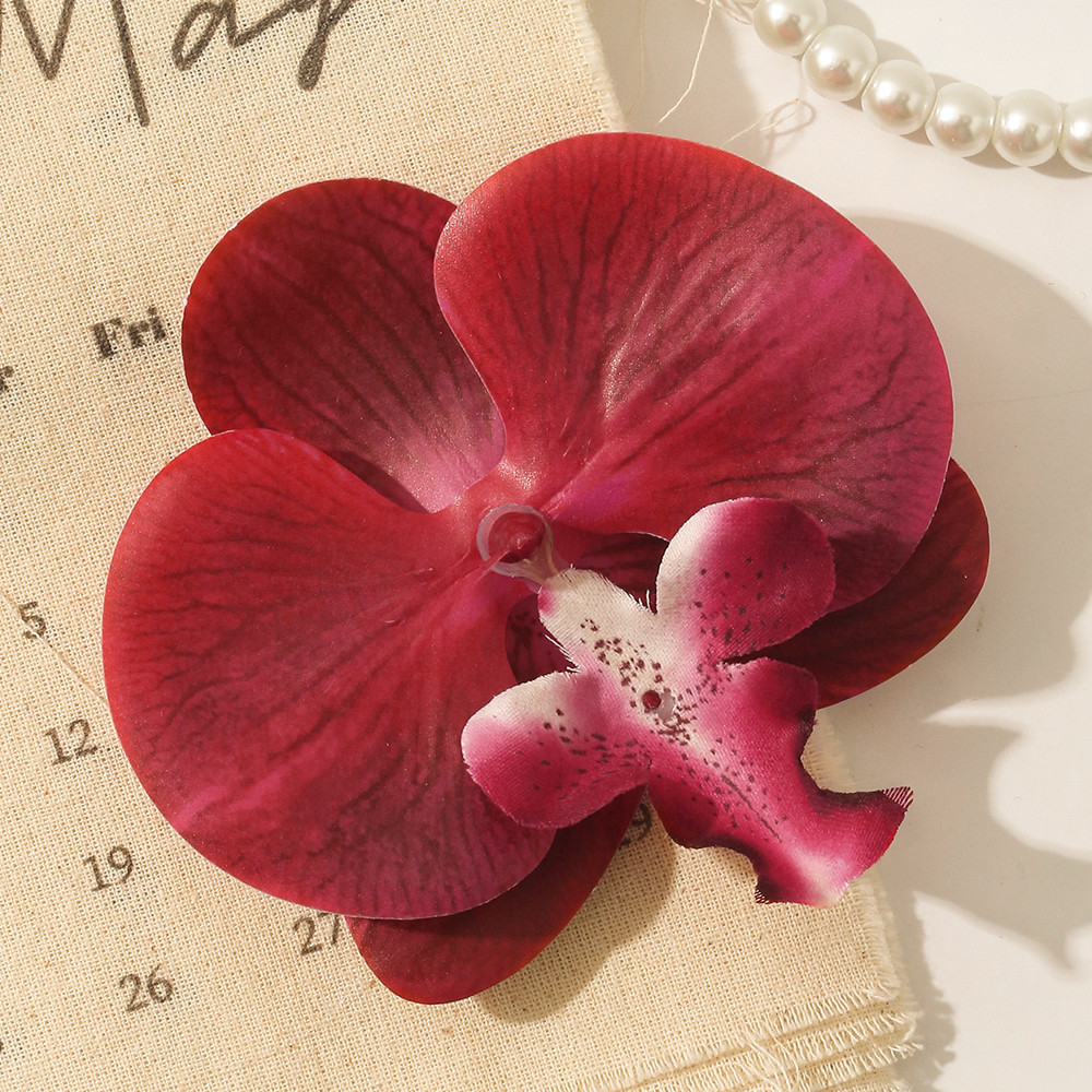 Artificial Orchid Heads Faux Butterfly Flower Head Bulk for DIY Wedding ...