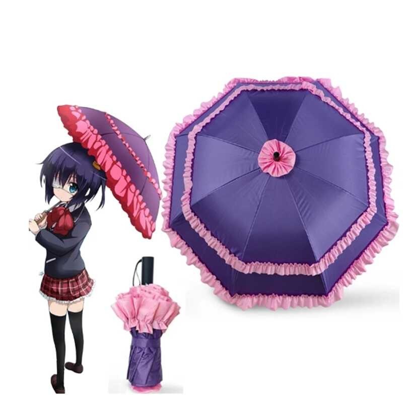 § Anime Love Chunibyo Ibang Delusions Cosplay Takanashi Rikka Umbrella ...
