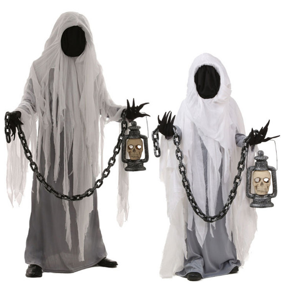 Halloween Skeleton Ghost Clothes Children's Horror COS Dress Up ...