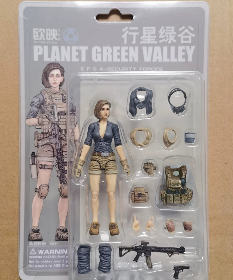Ou Ying Studio 1/18 Planet Green Valley Female Soldier Kelly | Shopee ...