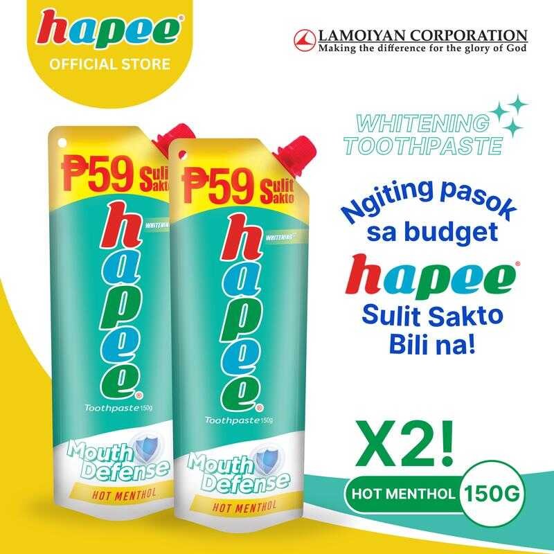 Hapee Ecotube Whitening Toothpaste 150G - Pack Of 2S Daily Oral Care ...