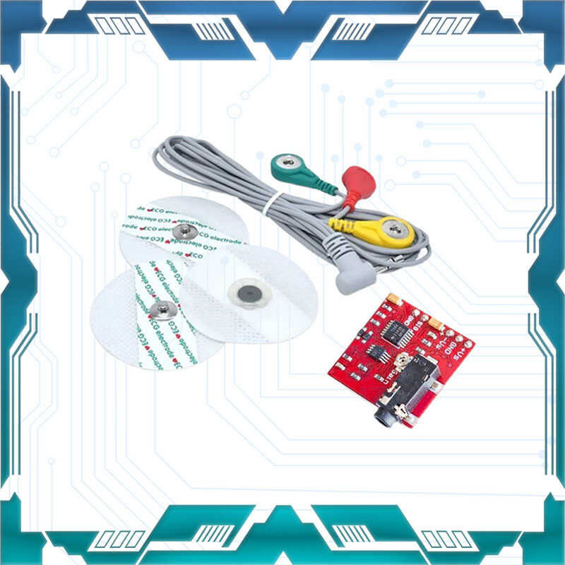 EMG Sensor Module Muscle Signal Sensor Learning and Development Board ...