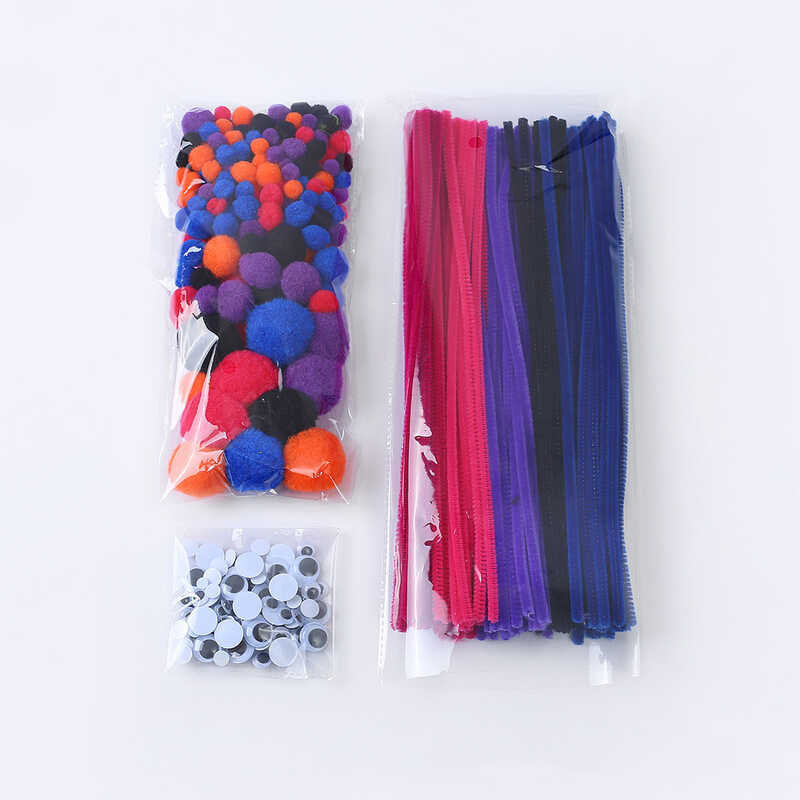 1I-set ang Plush ball size mix + adhesive action eye + hair root twist ...