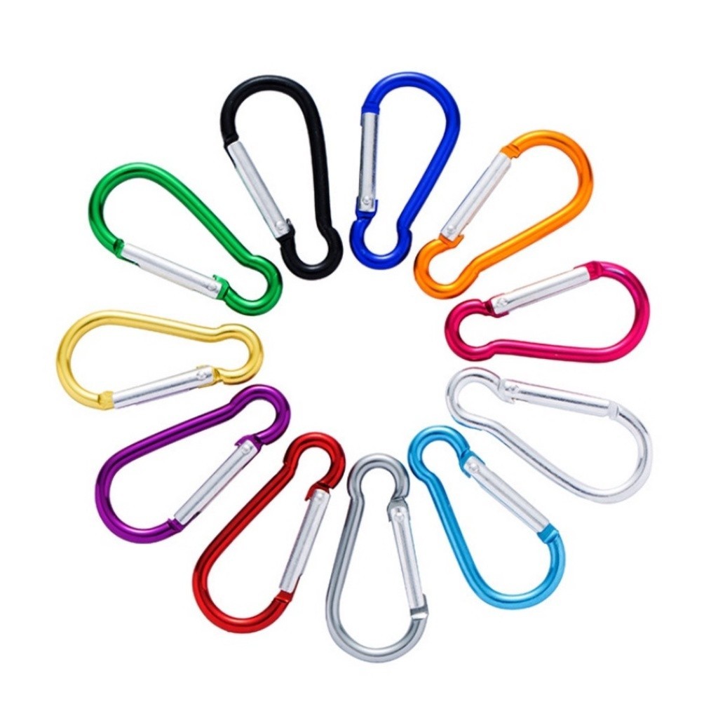 5-20pcs Aluminum Alloy Carabiners - Small Camping Karabiners for Keys ...