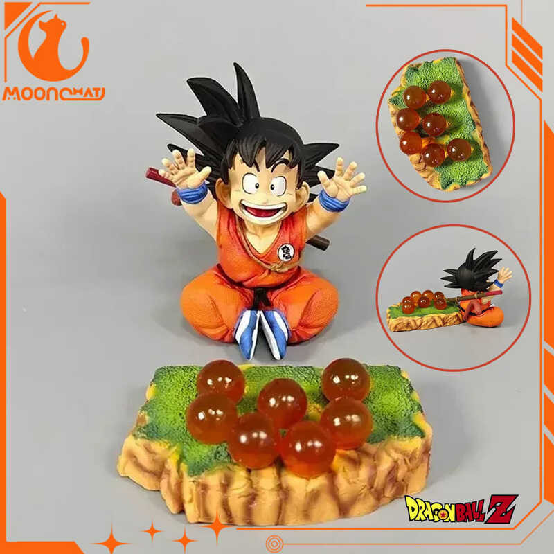 Dragon Ball Son Goku Anime Figure - Kid Goku With Base 14Cm Action ...