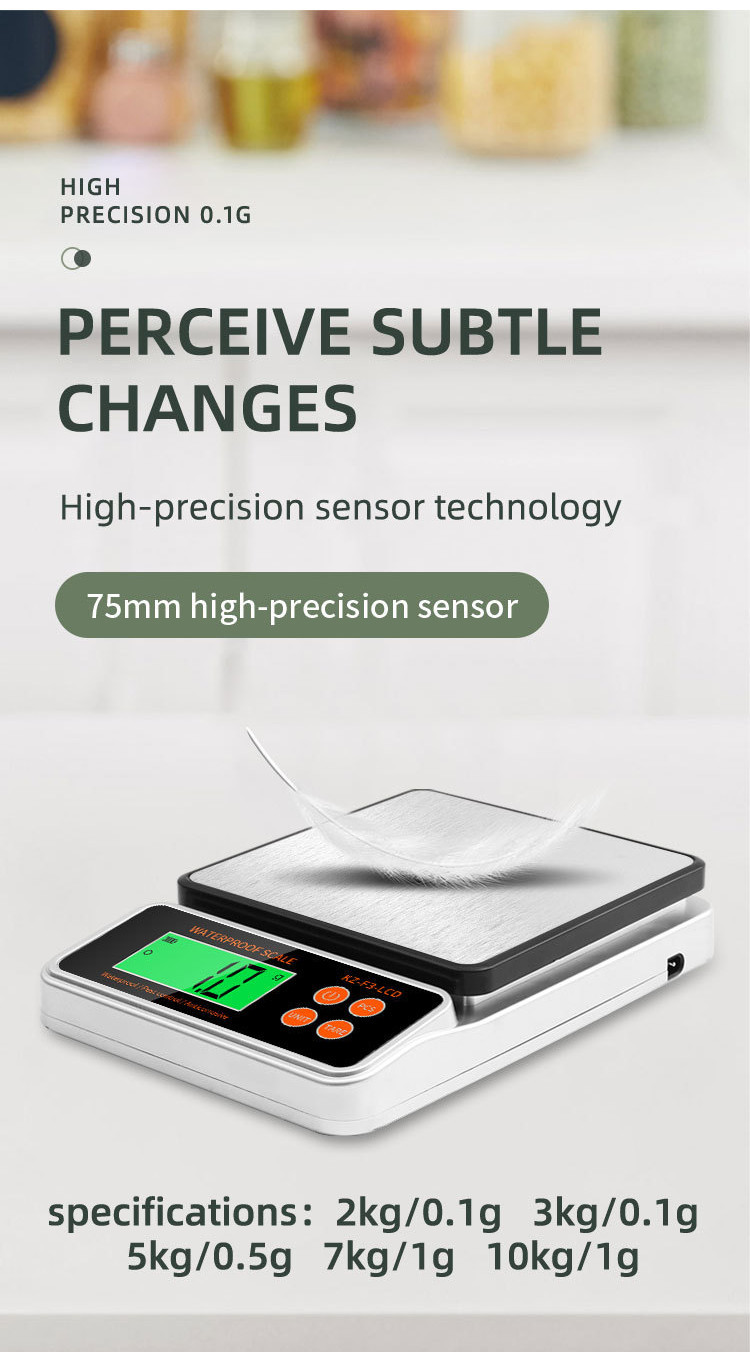 IPX67 Waterproof Kitchen Electronic Scale High Precision Home Baking ...