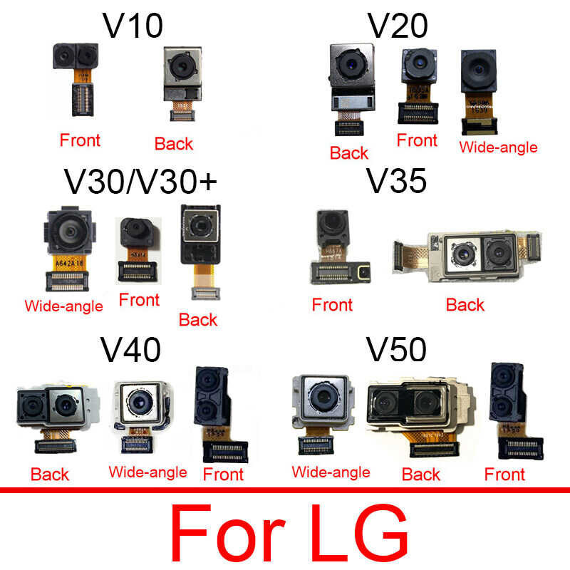 Front & Rear Main Camera Module Para sa LG V10 V20 V30 V30+ V35 V40 ThinQ V50 Back Camera Facing ...
