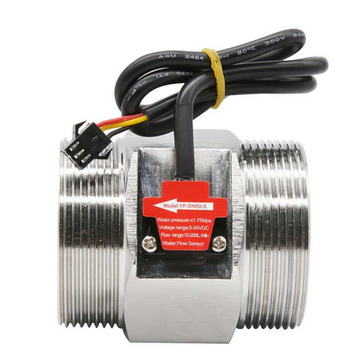 LOUCHEN ZM 2" DN50 S304 Hall Turbine flow sensor industry meter 10-200L ...