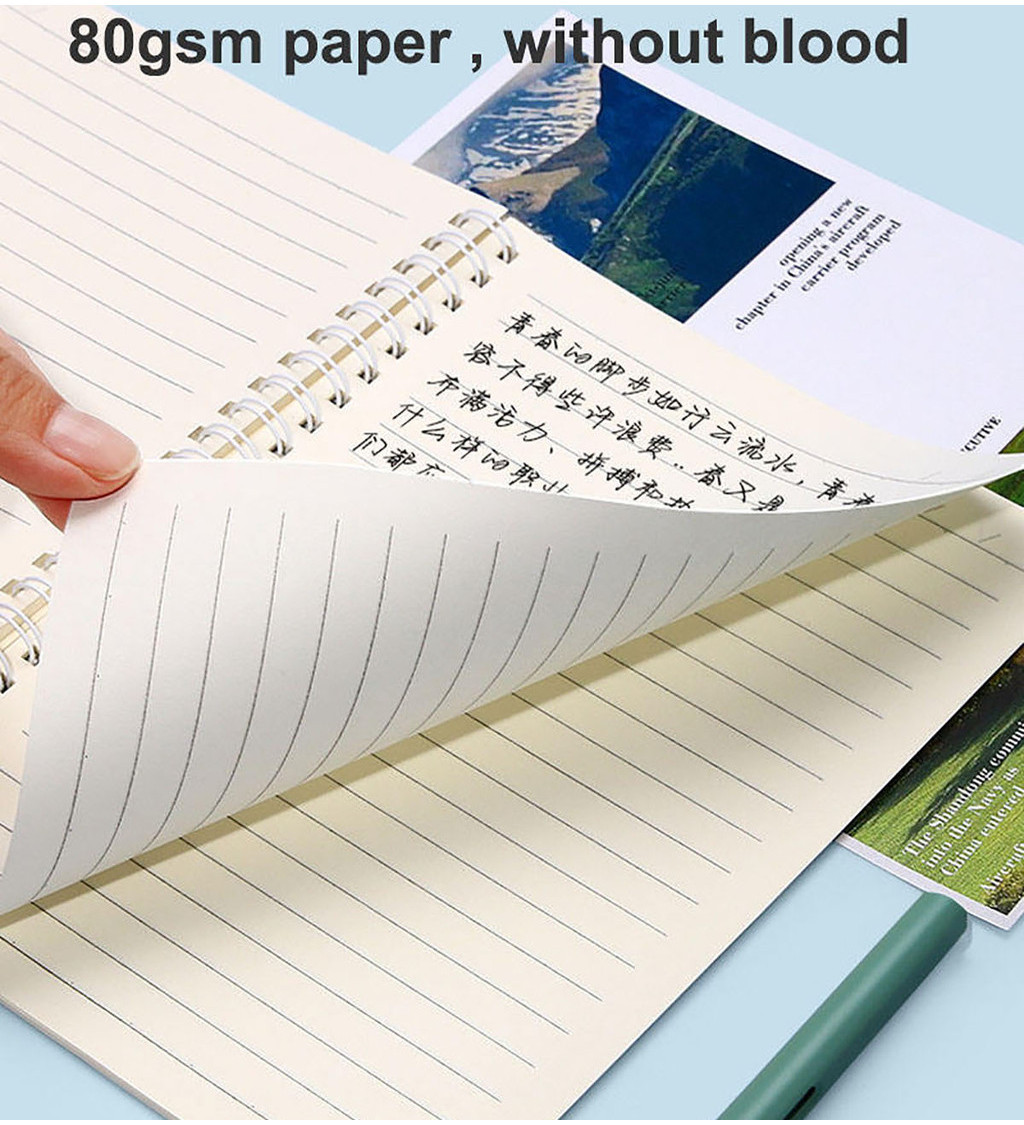 A5 Spiral Notebook 60 Sheets Coil Notebook Loose Leaf Notebook Spiral ...