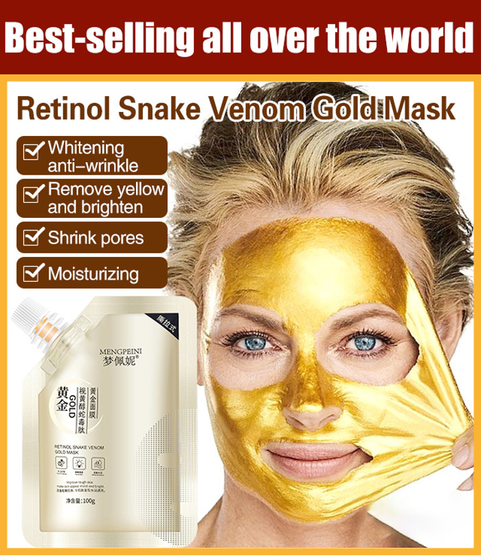 [7 Days Anti-Wrinkle] Retinol Snake Venom Gold Mask Anti-Freckle ...