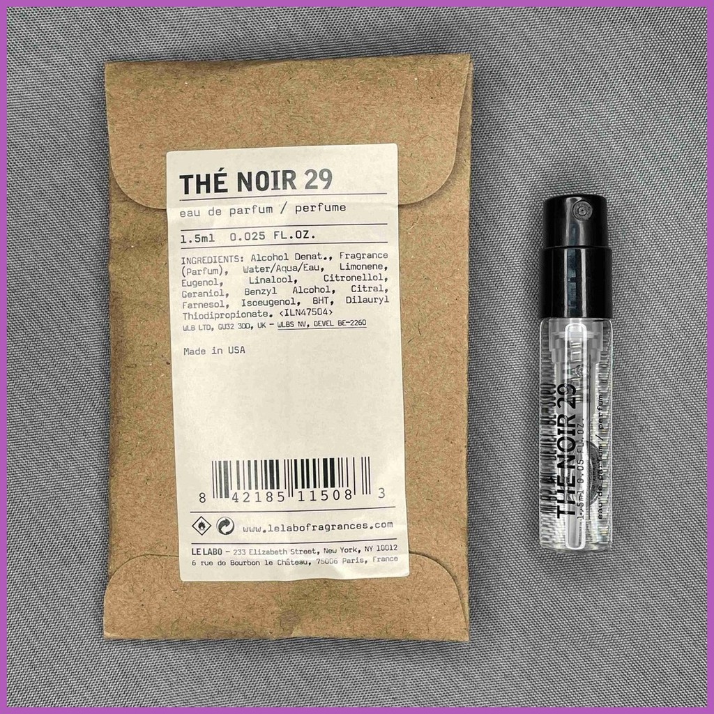 ⊕ ⭐ 1.5ml Sample Le Labo The Noir 29 Perfume Fragrance | Shopee Philippines