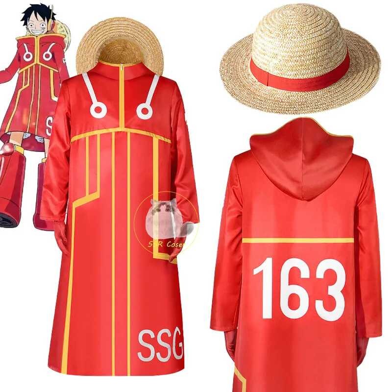 LY Anime Monkey D Luffy Cosplay Costume Egghead Island Costume Luffy ...