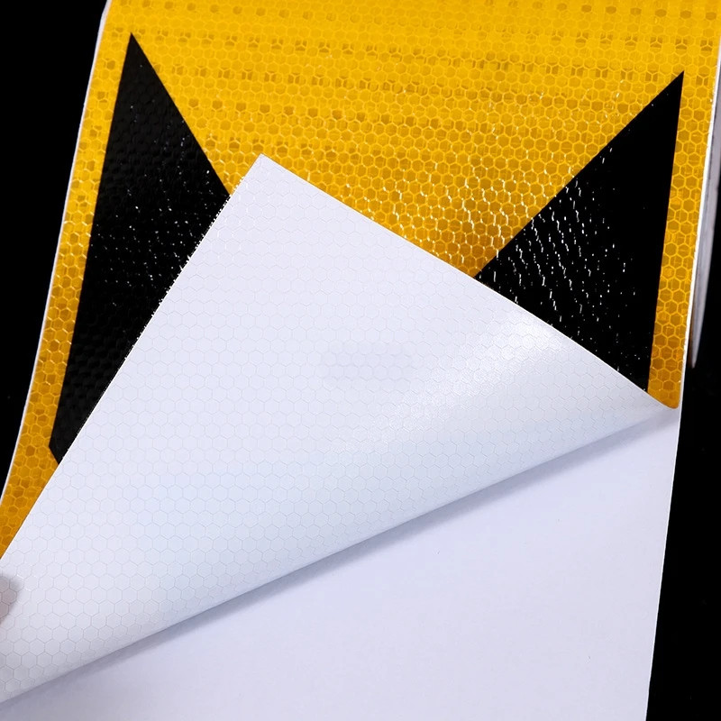 5cm/10cm/20cm*3M Arrow Reflective Hazard Safety Tapes Yellow-Black ...