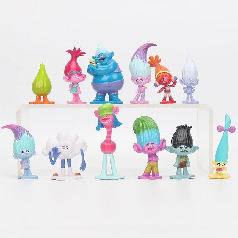 6Pcs/Set Trolls Action Toys Branch Critter Skitter Figures Trolls ...