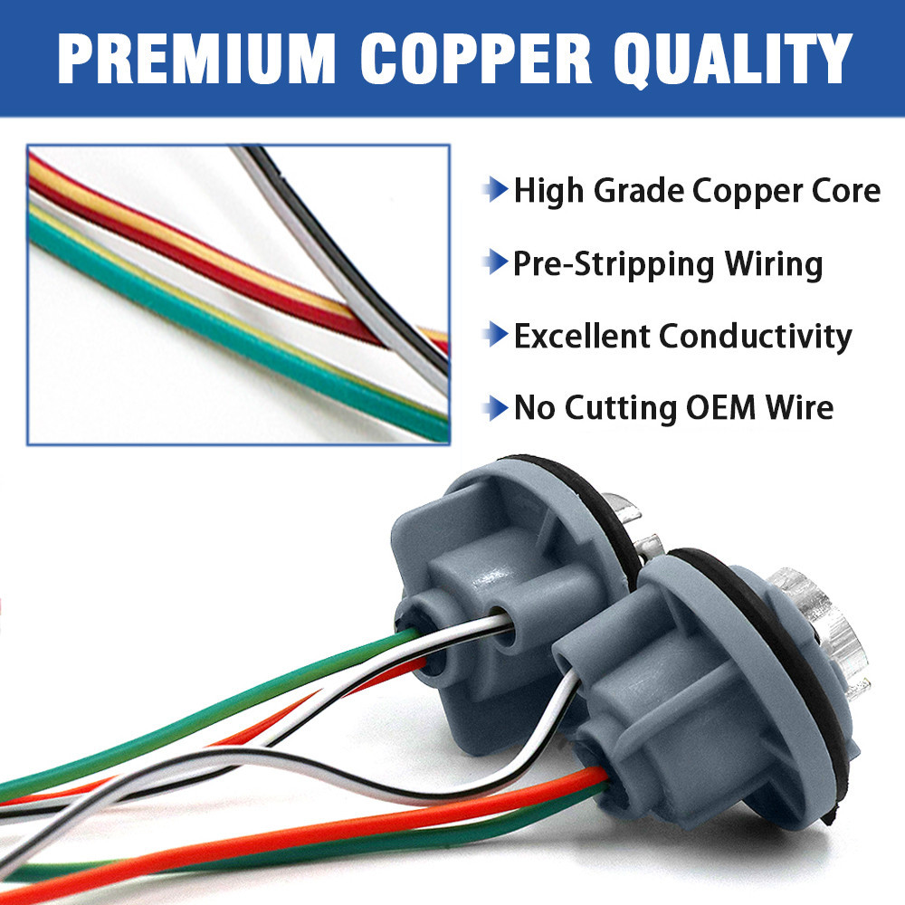 LT 1pcs S25 1157 BAY15D P21/5W Car Auto LED Bulb female Socket adapter ...