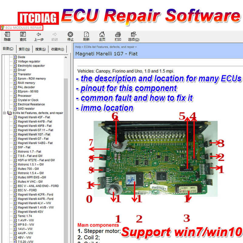 2023 Software ECU Modules Pinout Immo Location Including Multimeters Transistor EEprom Defects ...