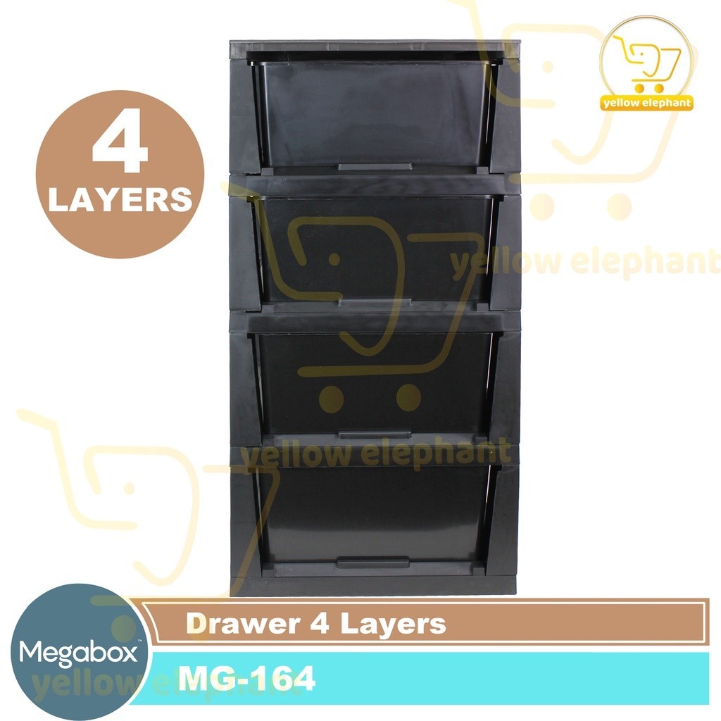 Megabox MG-164 (4 Layers Slim Drawer Boho Series ) | Shopee Philippines