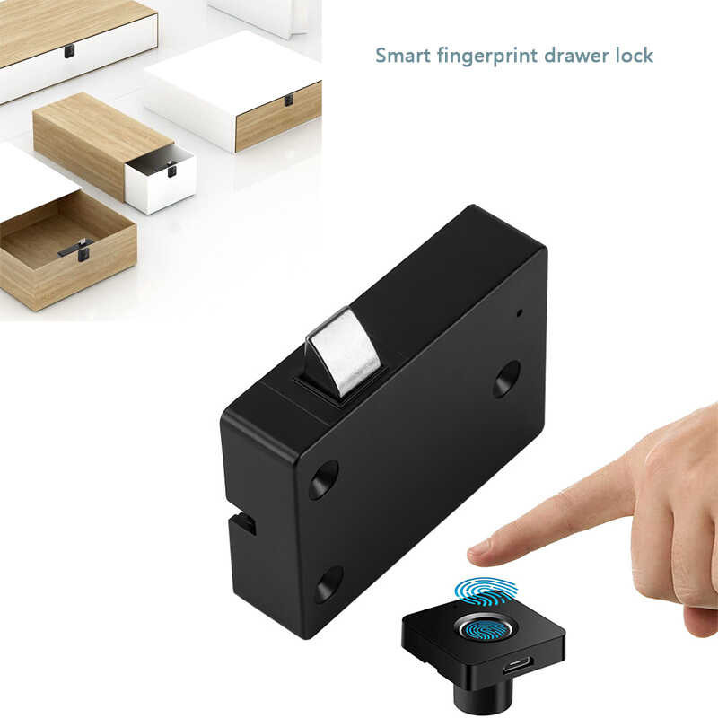 Ang print ng daliri ay nakatagong Drawer Lock Smart Home Biometric ...
