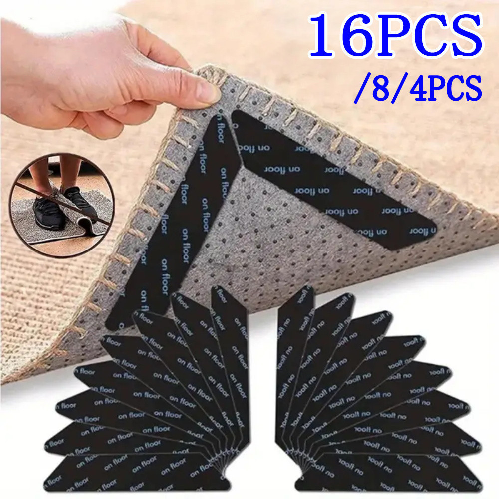 4/8/16pcs Anti-skid stickers Non-slip Rug Grippers Carpet Tape ...