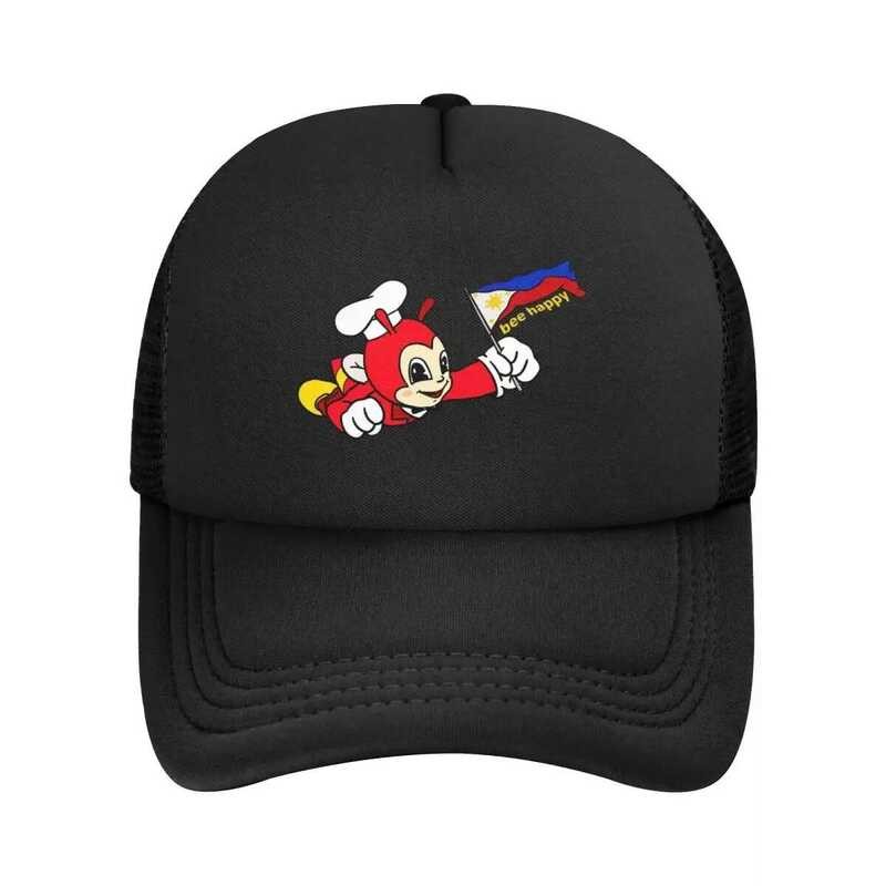 Jollibee Bee Happy Philippine Flag Mesh Baseball Caps Snapback Fashion ...