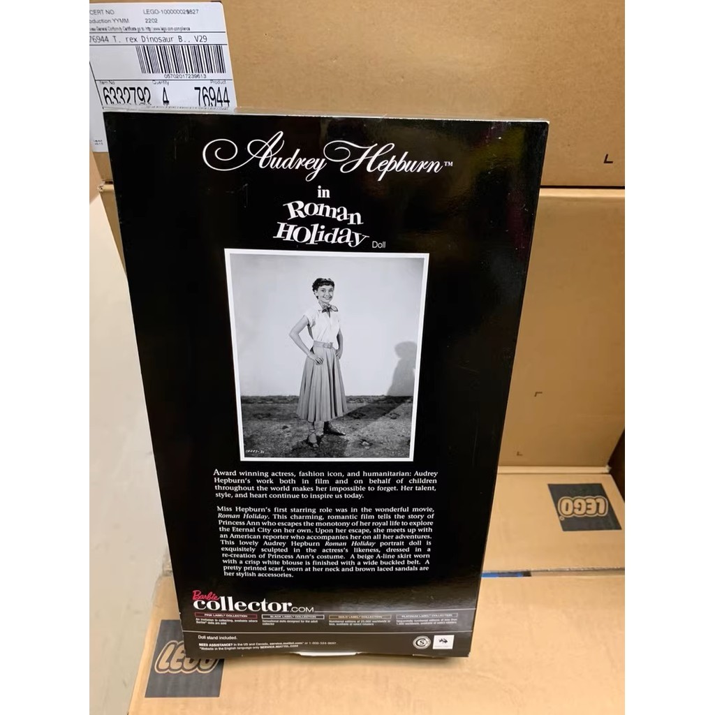 Roman Holiday Barbie Audrey Hepburn Barbie Barbie Limited Edition ...